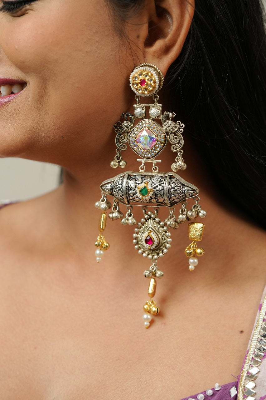 "PADMAVATI" STATEMENT SILVER PLATED JEWELLERY COLLECTION – The Beta ...